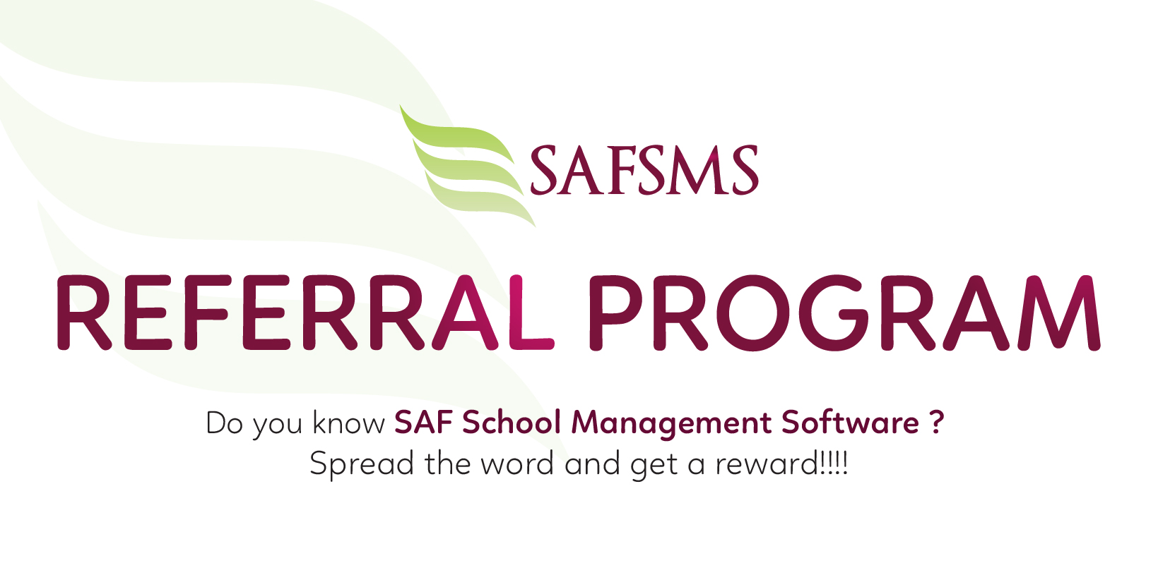 SAF School management Software Referral-01 | SAFSMS